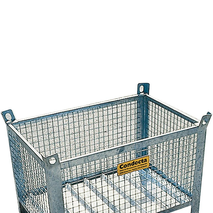 Panier pour matériel 120 x 80 x 80 cm Grille, galvanisée | Condecta AG