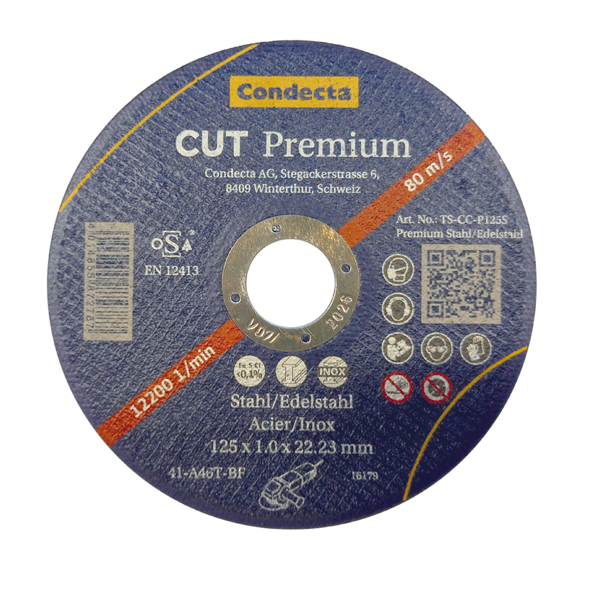 Condecta CUT Trennscheiben (Stahl/Edelstahl) | Condecta AG